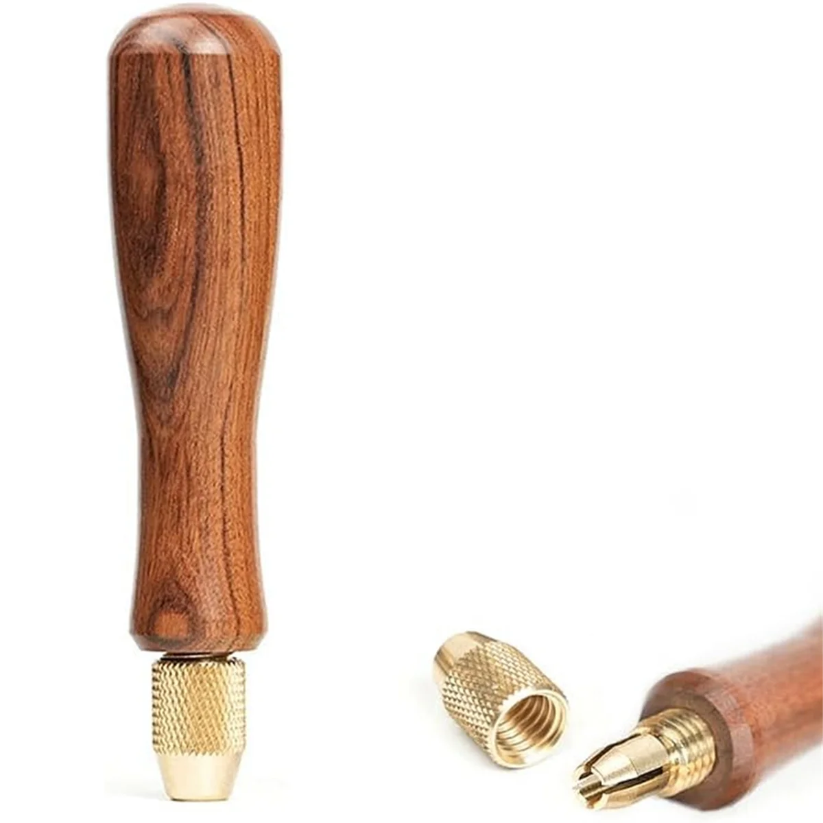 Wood-File-Handle-Wooden-Handles-with-Brass-Collet-Chuck-for-Small-Files ...