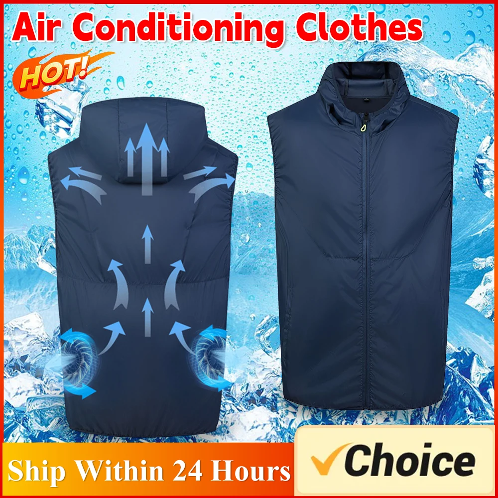 Summer-Air-Conditioning-Clothes-Fan-Vest-Cooling-Vest-Men-Women-Ice ...