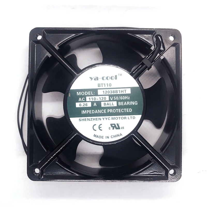 original BT110 12038B1HT 110V 0.26A 12CM 12038 aluminum frame axial ...