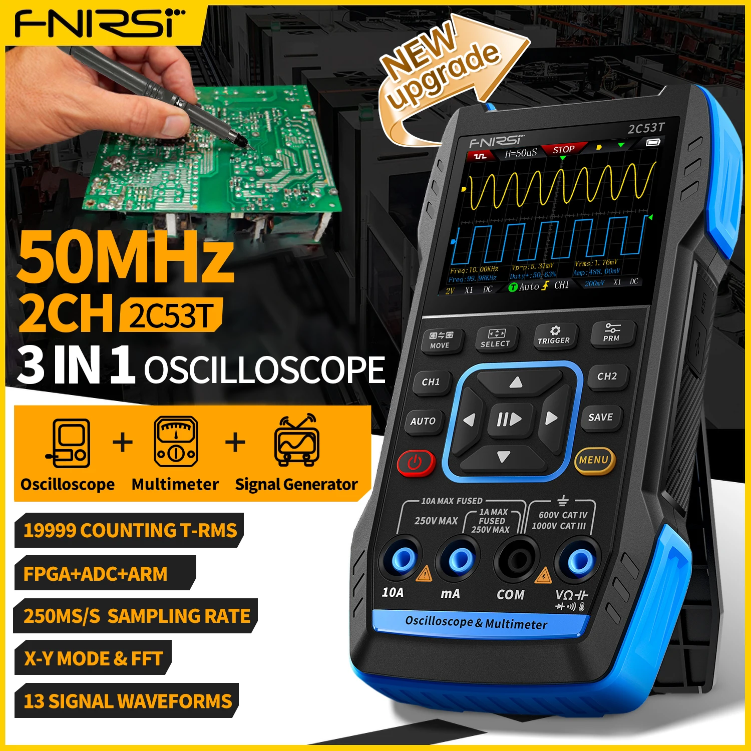 FNIRSI-2C53T-2C23T-actualizaci-n-osciloscopio-Digital-mult-metro ...