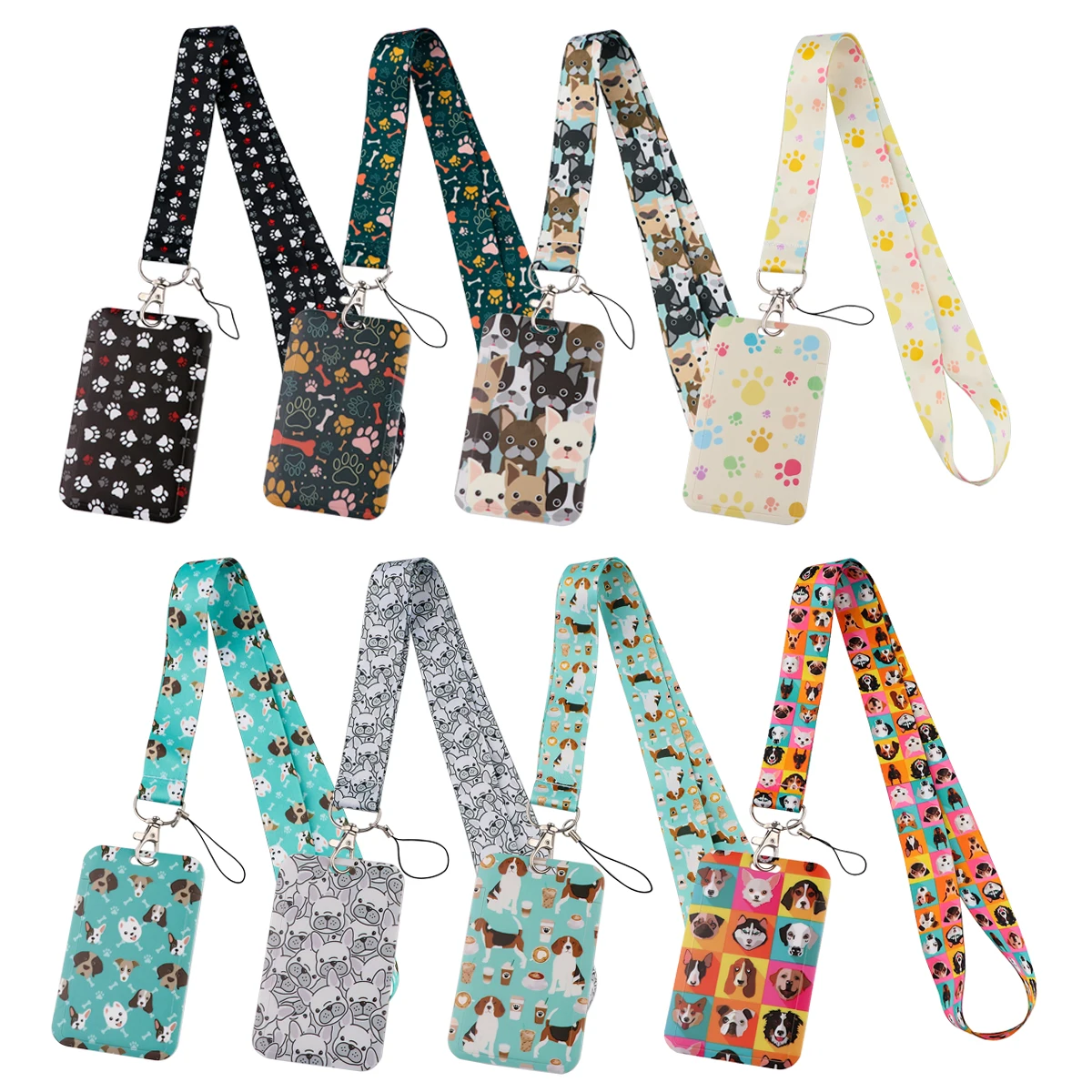 Cute-Pet-Dog-Lanyard-Key-ring-Sling-Badge-Neckband-Keychain-Badge-ID ...