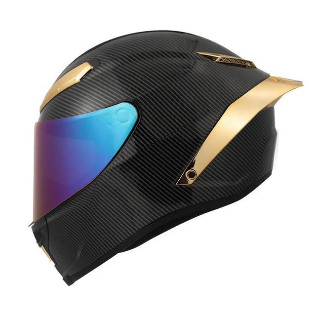 DOT Approved Full Face Motorcycle Big Spoiler Helmet Men and Women ...