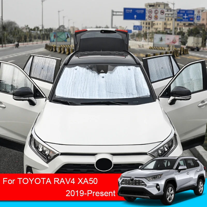 도요타 RAV4 XA50 2019 2025 자동차 차양 UV 차단 사이드 윈도우 커튼 차양 바이저, 전면 앞유리 자동차 액세서리| | - AliExpress