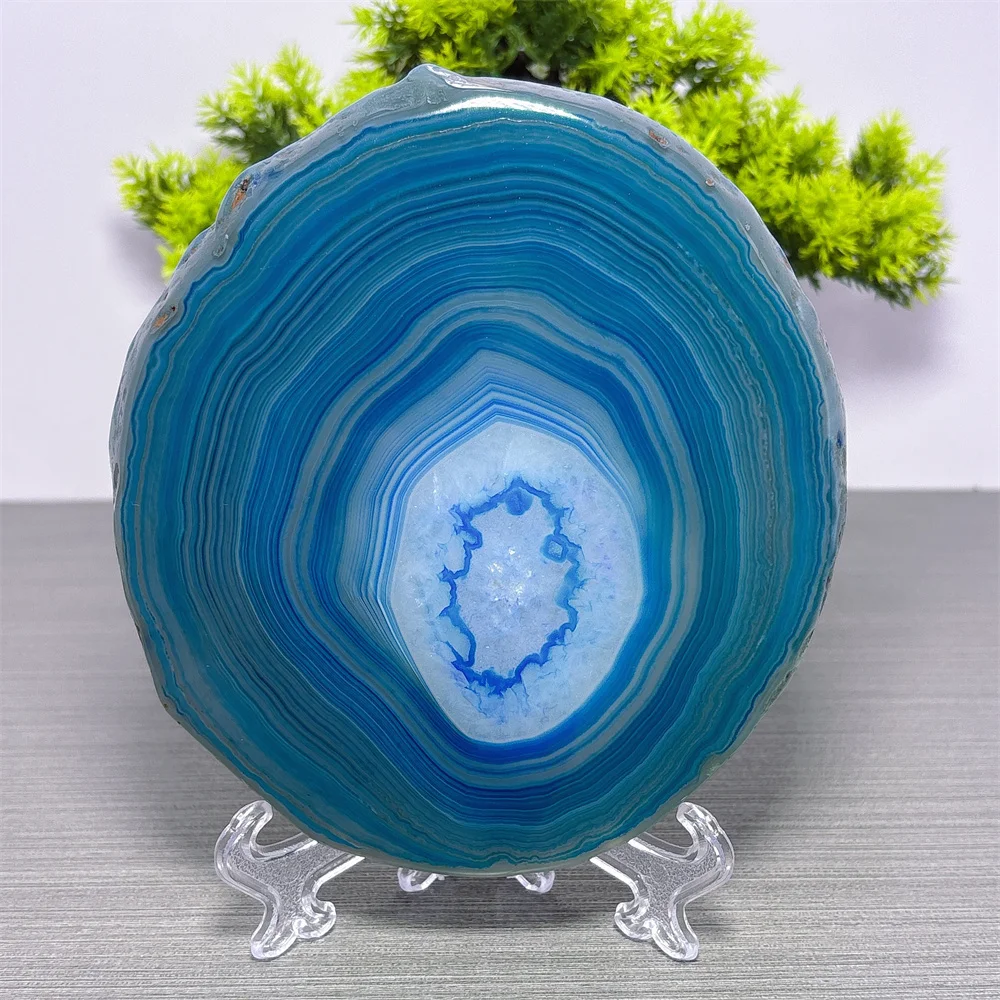 Blue-green Agate Sardonyx Slab Natural Crystal Home Decoration Room ...