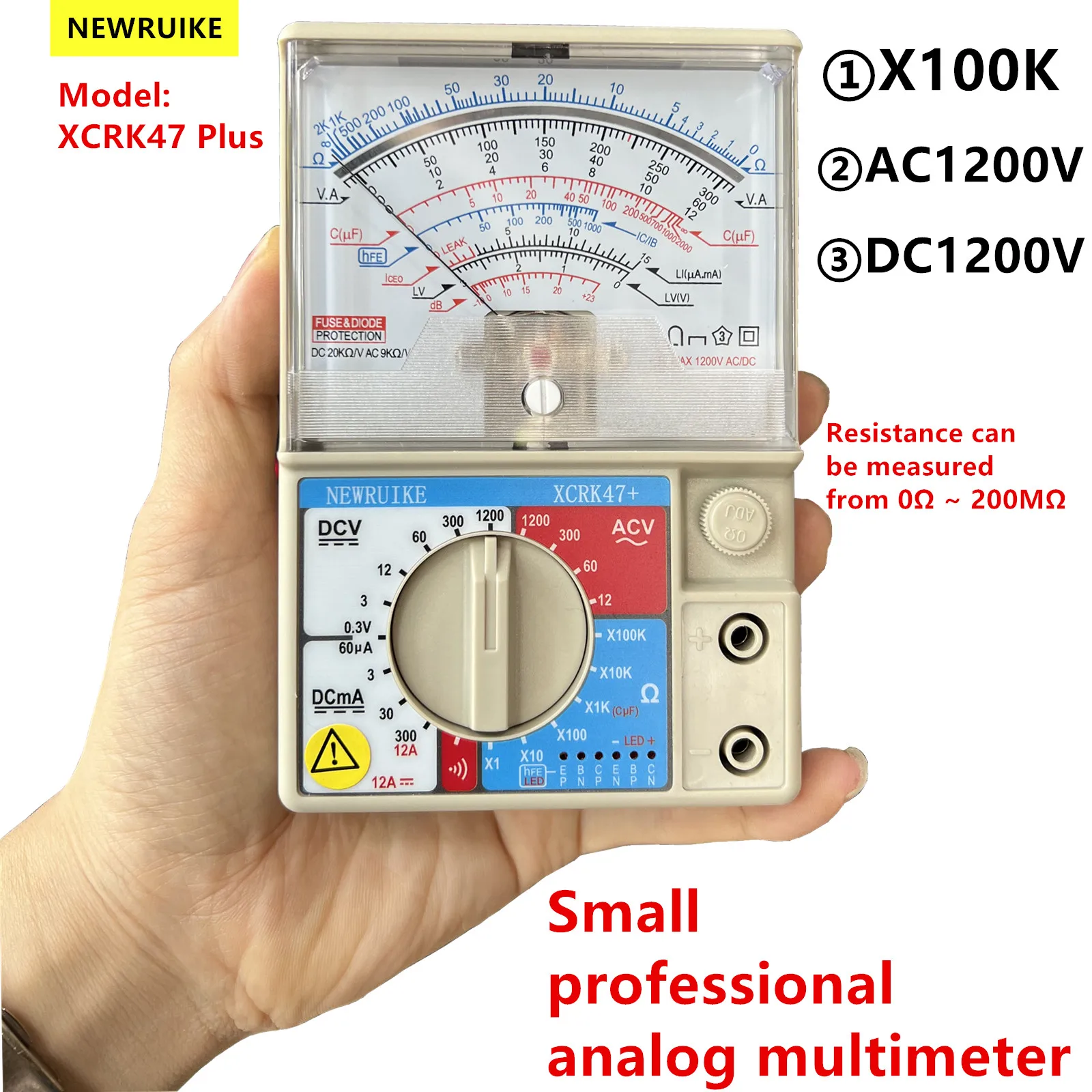 Xcrk47-Hoge-Precisie-Multimeter-Dc-Wisselspanning-Dc-Stroom-Tester ...