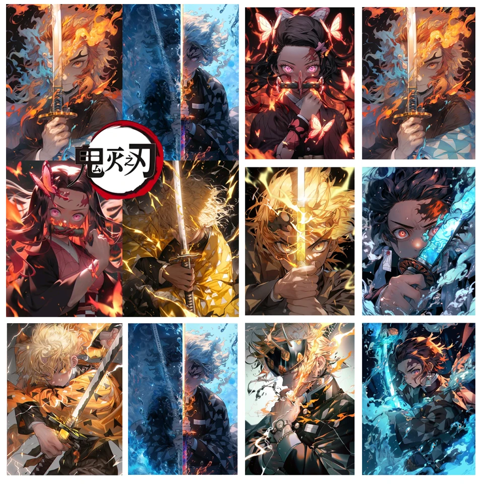 Diamond-Painting-Japanese-Anime-Demon-Slayer-Picture-Rhinestones-Full ...