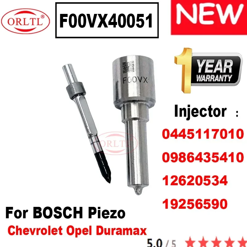 F00VX40051 Commmon Rail Nozzle Injector 0445117010 0986435410 12620534 ...