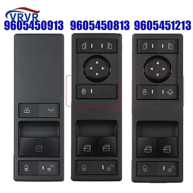 Power-Master-Window-Switch-A9605451213-A9605450813-A9605450913-For ...