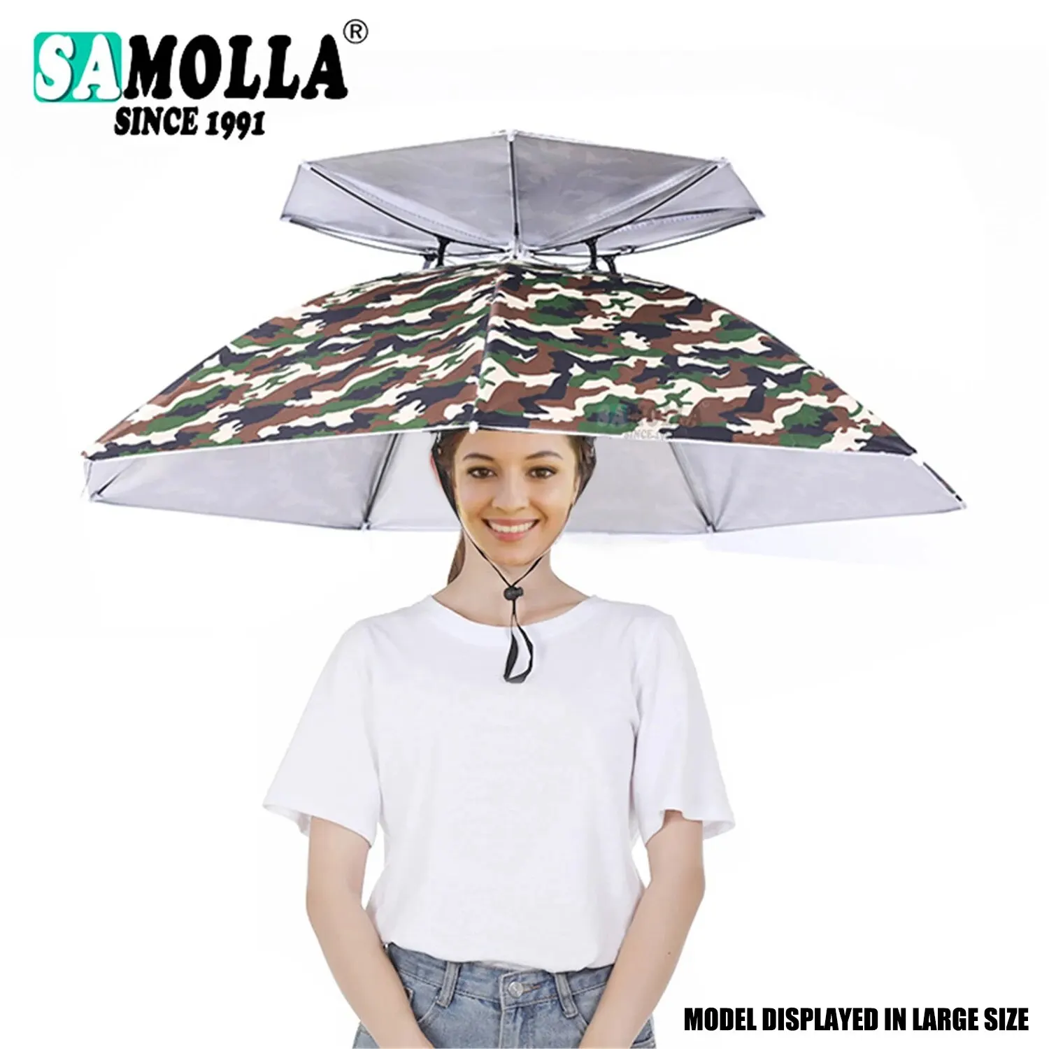 Rain-Umbrella-Hat-Foldable-Sun-Shade-Waterproof-Fishing-Headwear-Cap ...