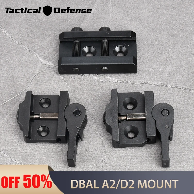 Tactical-Full-Metal-Plastic-DBAL-A2-D2-Picatinny-Mount-QD-Base-Quick ...