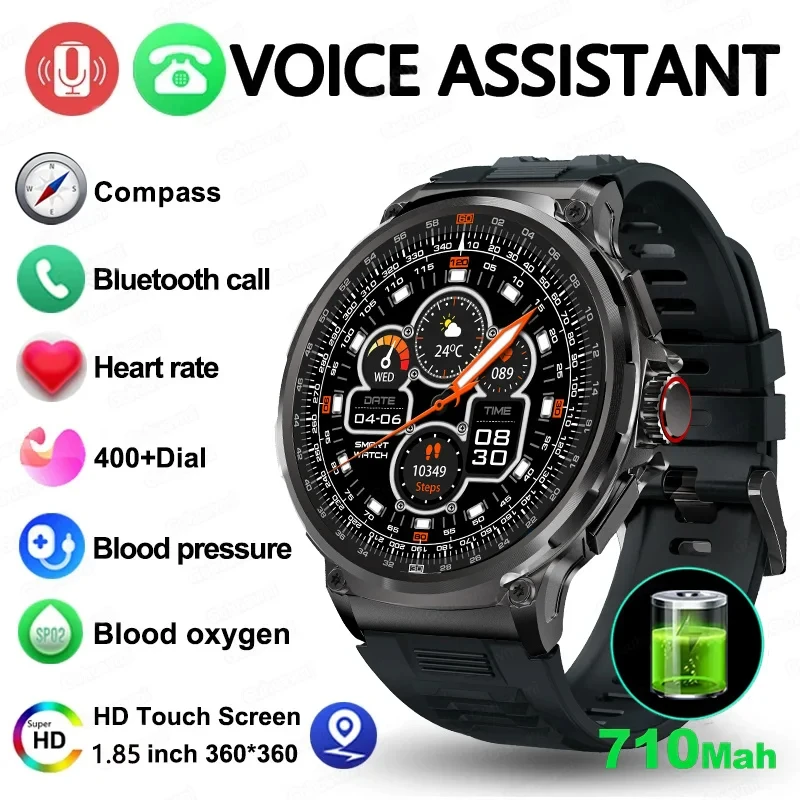 New-GPS-track-1-85-inch-ultra-HD-Smart-Watch-Men-HD-Bluetooth-Call-710 ...