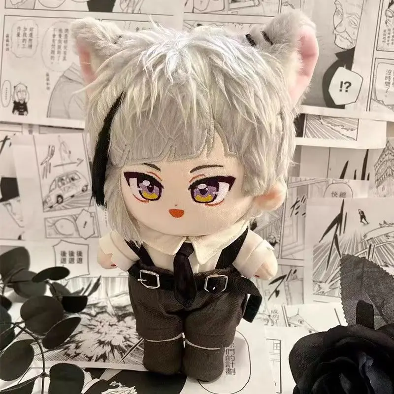 Anime-Bungo-Stray-Dogs-Nakajima-Atsushi-Plush-Toy-Stuffed-Doll-Clothes ...