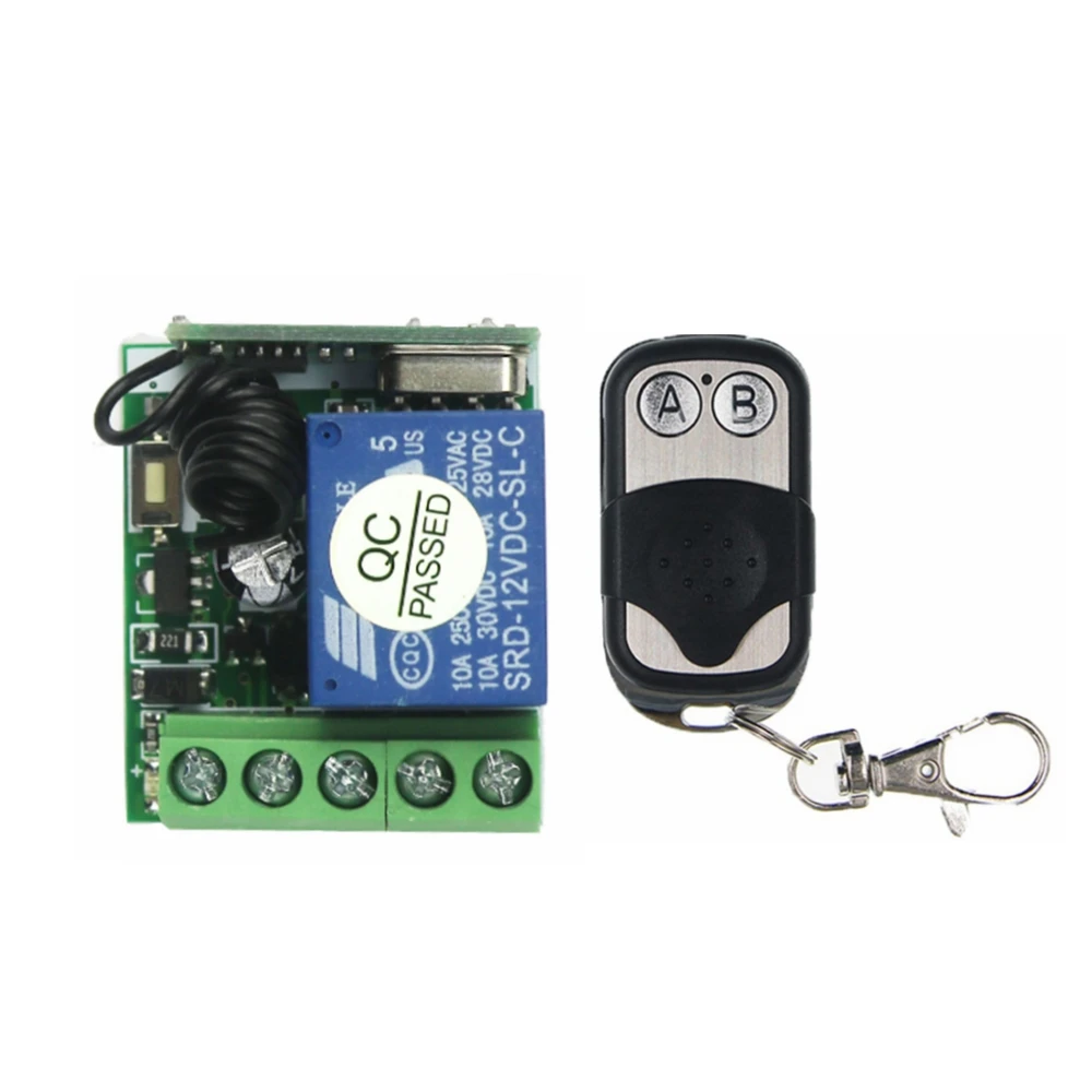 Wireless Access Control Remote Control Switch DC12V 1CH RF Transmitter ...