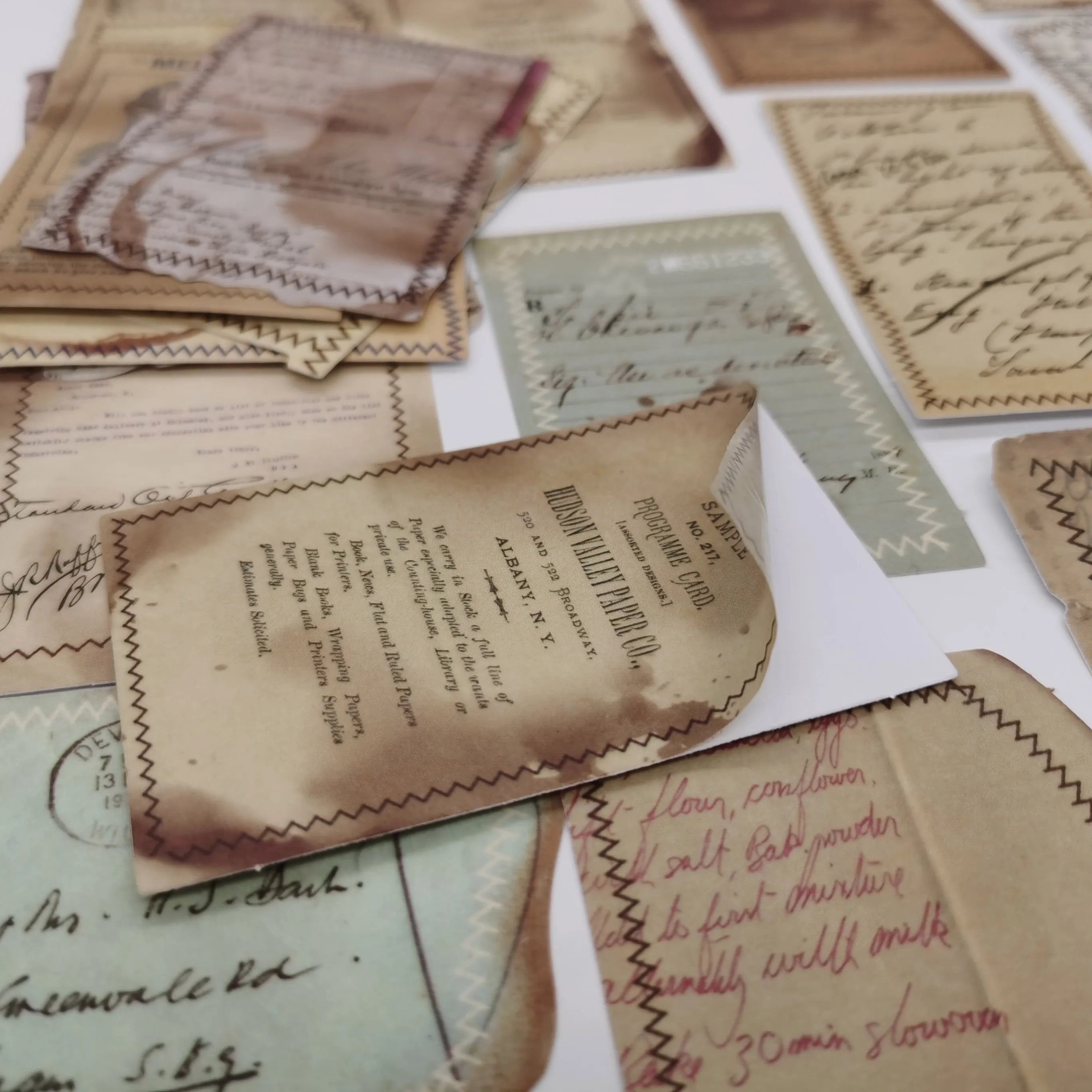 30pcs 빈티지 정크 저널 종이 카드 장식 문구 Scrapbooking 일기 앨범 Lable 레트로 커피 소재 스티커 플래너 ...