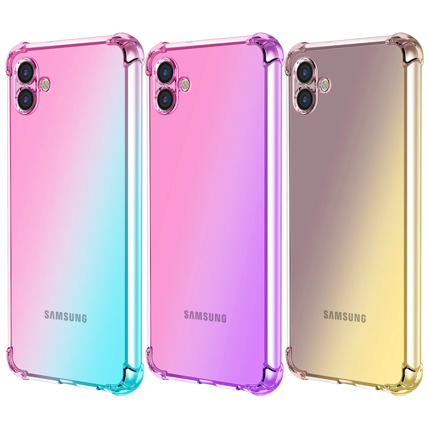 Etui Samsung Galaxy A04E A04 A14 A13 A12 A33 A53 A73 A03 śliczne etui z gradientem Slim Anti ...