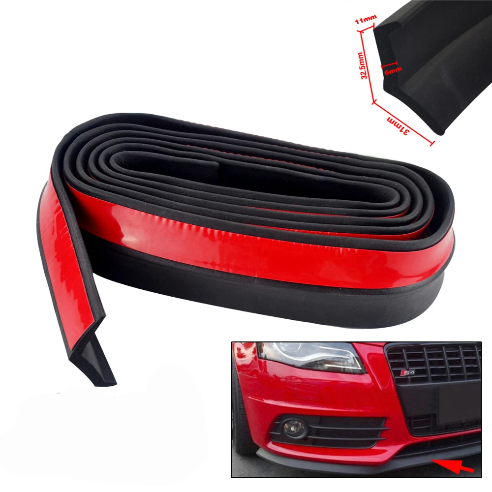 2-5M-Car-Bumper-Lip-Stickers-Car-Front-Bumper-Lip-Rubber-Car-Bumper ...
