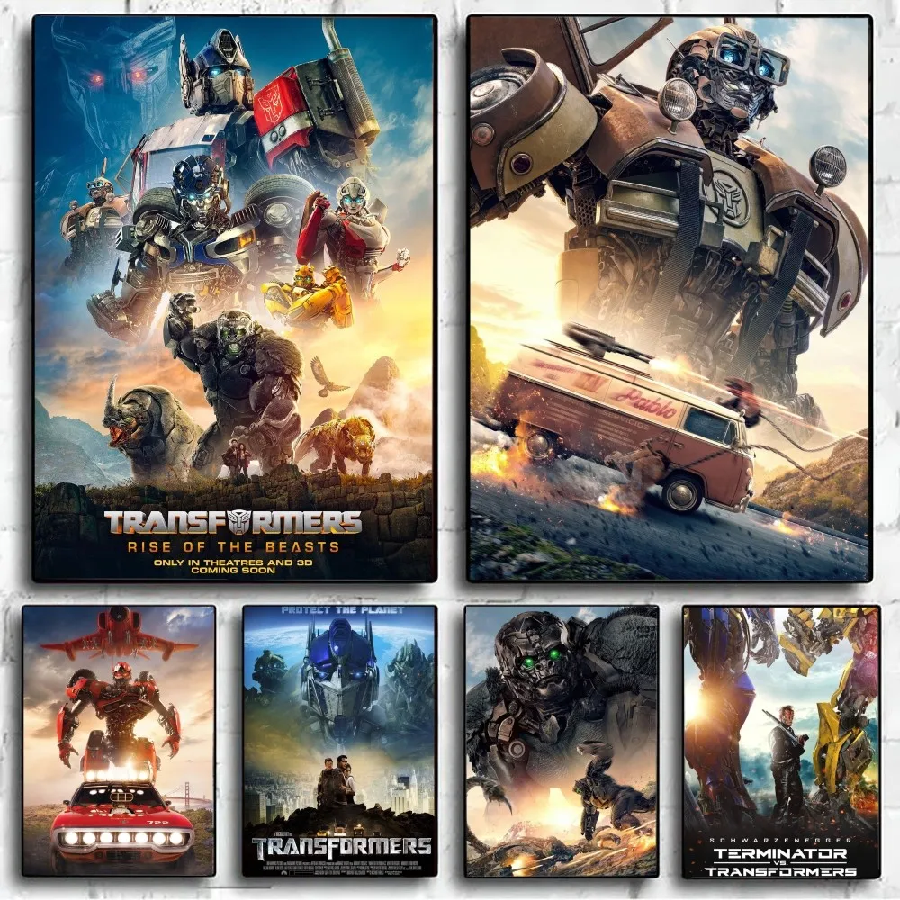 Transformers-Rise-of-the-Beasts-Poster-No-Framed-Poster-Kraft-Paper ...