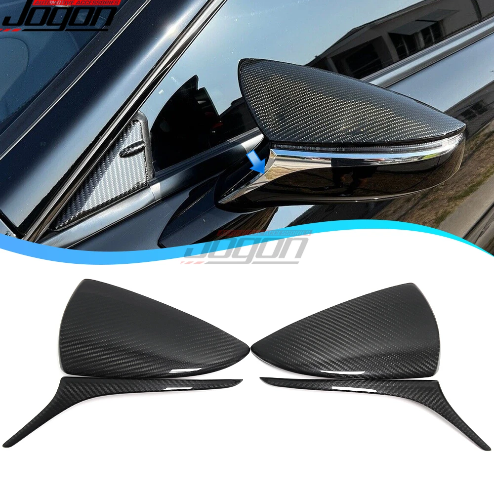 Dry-Carbon-Fiber-RearView-Mirror-Side-Wing-Cover-Strip-Trim-For-Lexus ...
