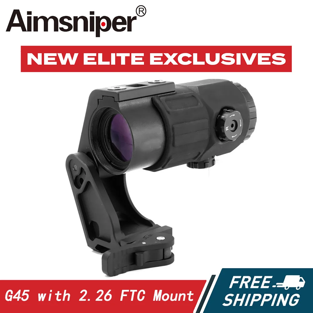 Tactical-G45-5X-Magnifier-Scope-with-2-26-FTC-QD-Mount-Combo-Red-Dot ...