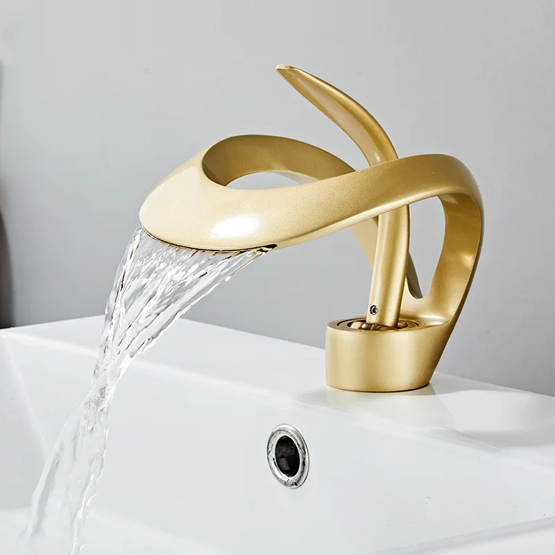Creative-Design-Waterfall-Style-Basin-Faucet-Deck-Mounted-Sink-Tap ...