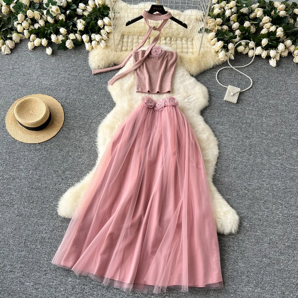 Foamlina-Summer-Sexy-Streamer-Chest-Vest-Top-Set-for-Women-Two-piece ...