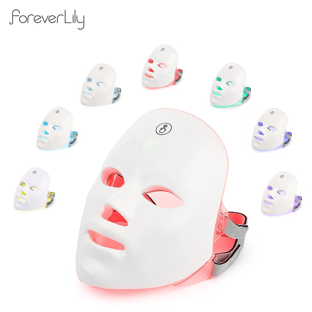 Usb Charge 7colors Led Facial Mask Photon Therapy Skin Rejuvenation ...