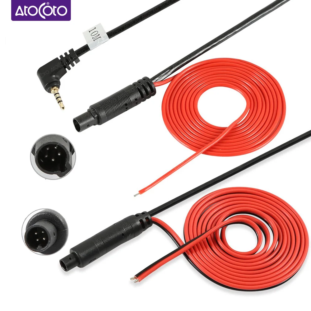 6M/10M Meter 4PIN/5PIN Car RCA CAR Reverse Rear View Parking Camera ...