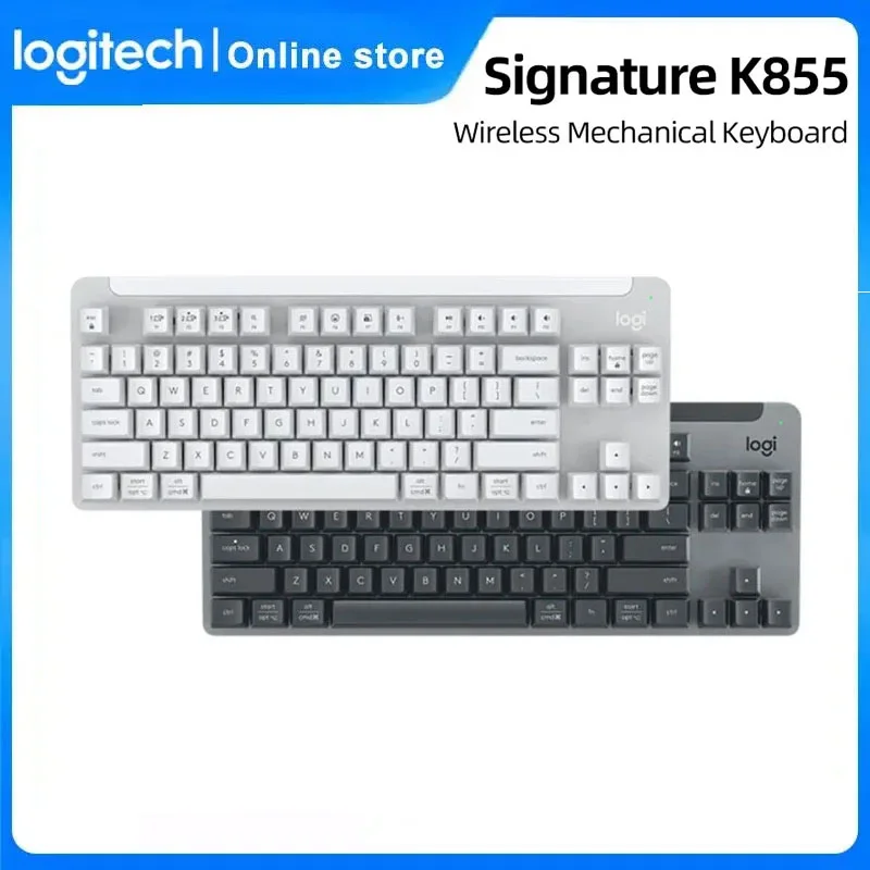 Logitech-Signature-K855-Keyboard-Bluetooth-Wireless-Mechanical-Keyboard-84-Keys-with-Logi-Bolt ...