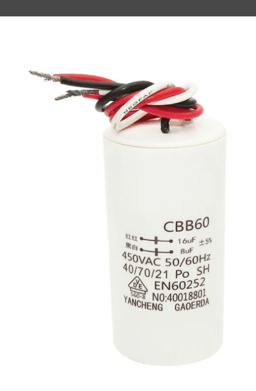 CBB60-Dual-Start-Capacitor-Four-Wire-Motor-Running-Capacitor-450V-16uf ...