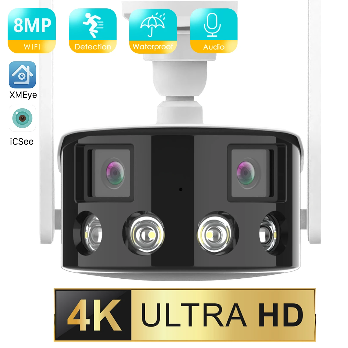 Camera Surveillance Wifi Wide Angle | Camera Surveillance Wifi Icsee 4k ...