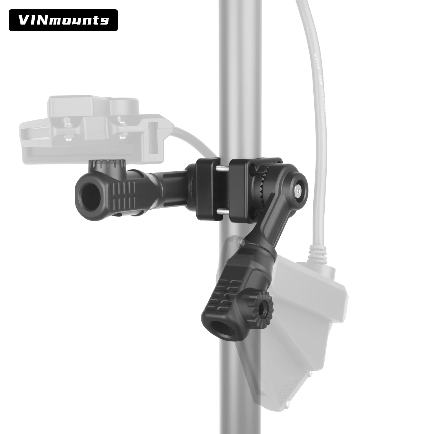VINmounts dual zero-degree LiveScope rod mount compatible with Garmin ...