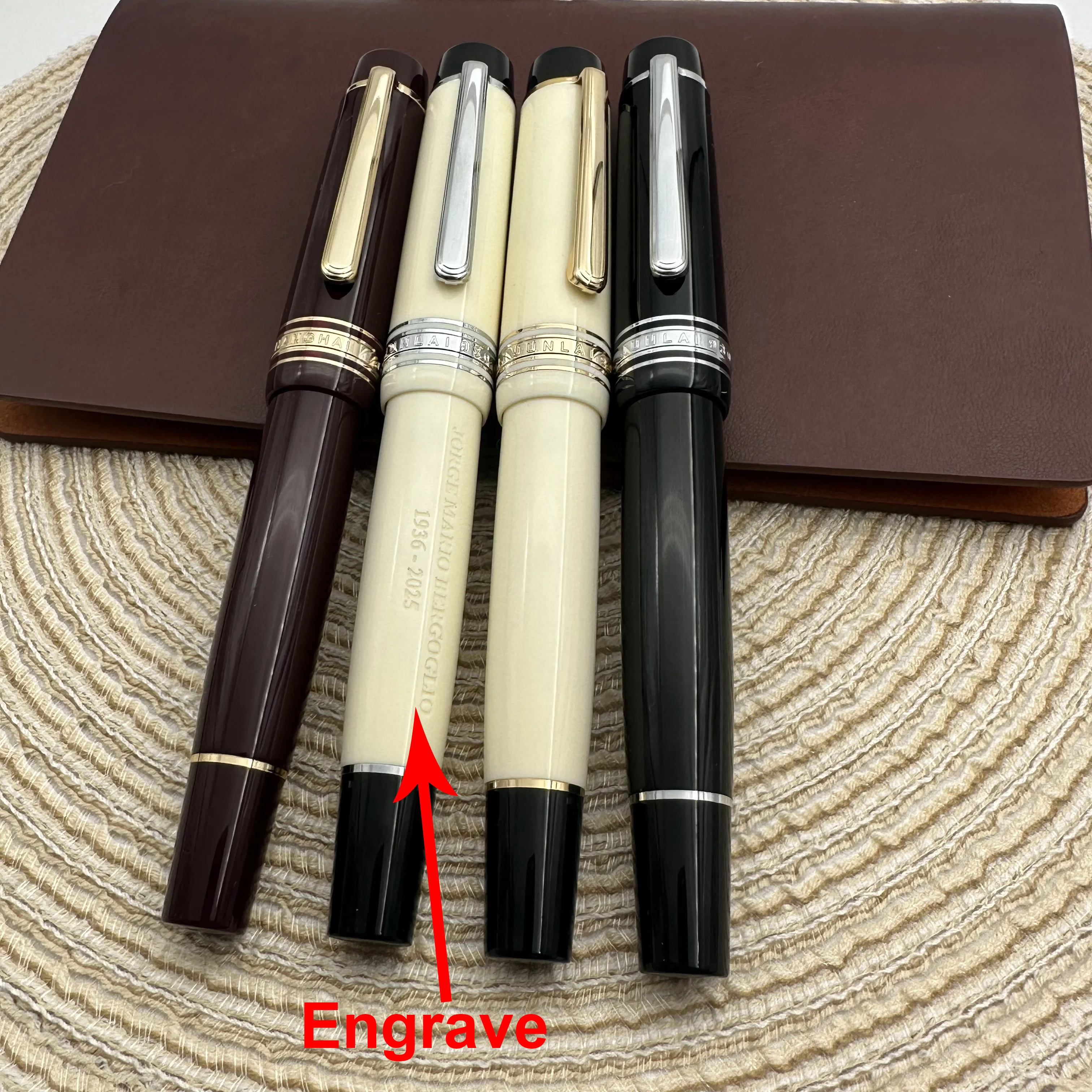 Limited White! WingSung 930 Resin Piston Fountain Pen N0.9 Iraurita F/M ...