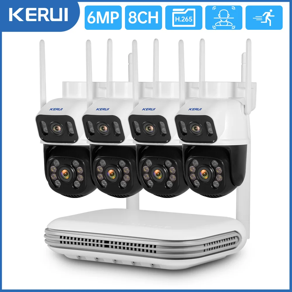 KERUI-8CH-6MP-NVR-Camera-Kit-Home-Security-Motion-Detection-Alarm-WIFI-Wireless-Outdoor-Video ...