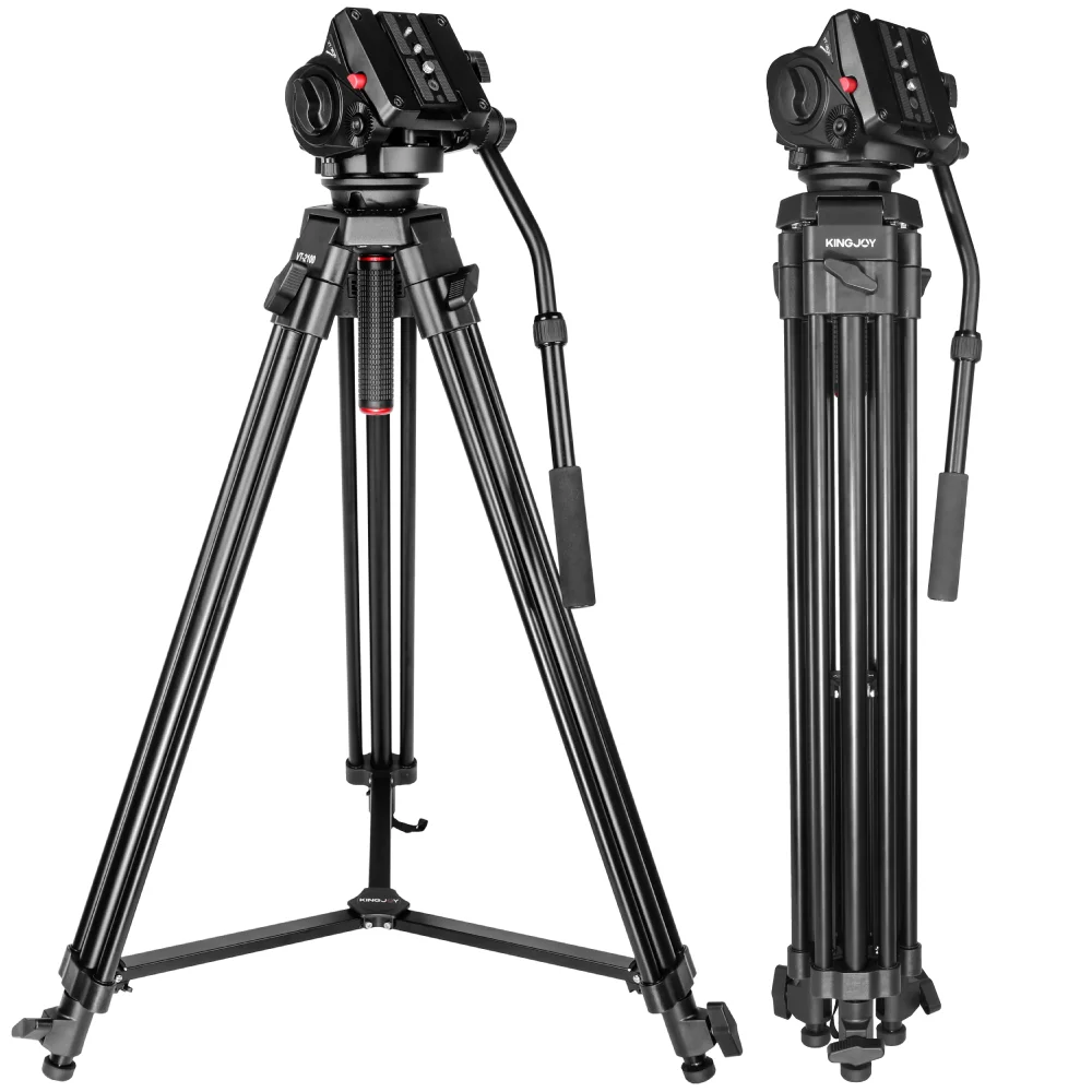 KINGJOY-Video-Tripod-Professional-Camera-Stand-with-Fluid-Head-and ...