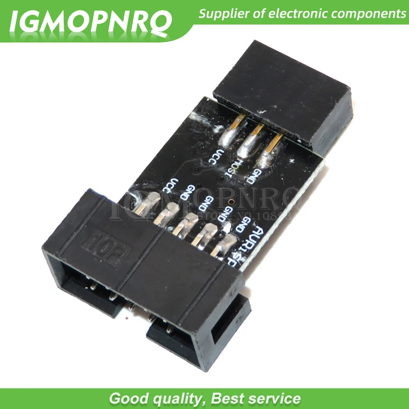 1pcs-10-Pin-to-6-Pin-Adapter-Board-for-AVRISP-MKII-USBASP-STK500-STK ...