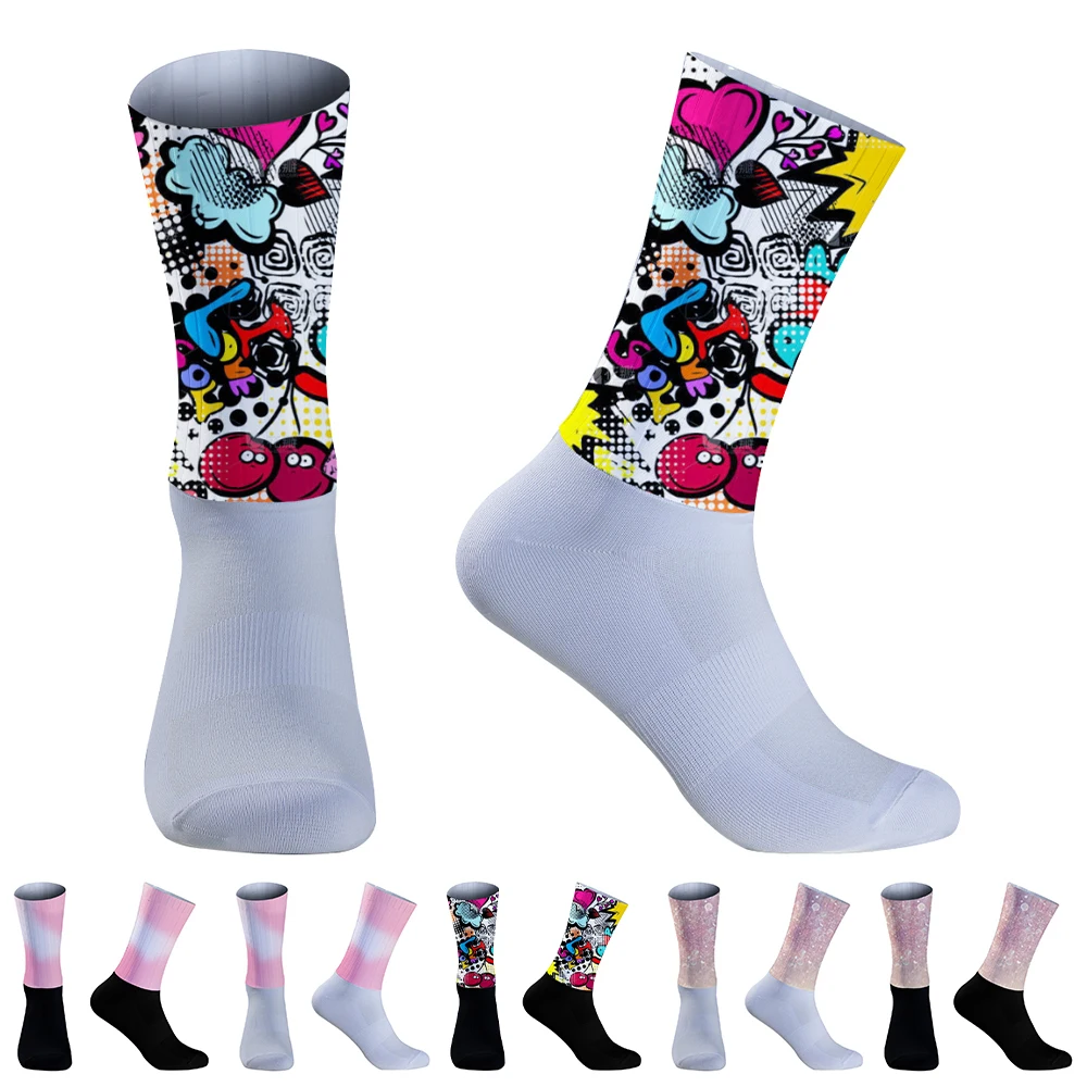 Anti-Slip-Silicone-Road-Bike-Socks-Pro-Team-Cycling-Socks-Men-Sport ...