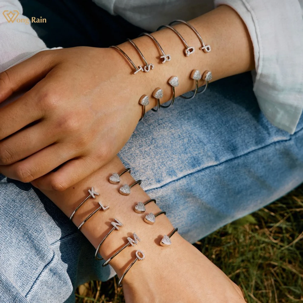 Wong-Rain-100-925-Sterling-Silver-Lab-Sapphire-Gemstone-Simple-Open ...