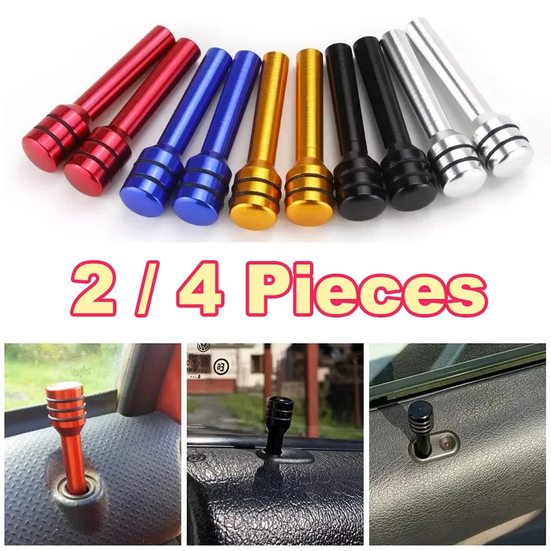 2/4Pcs Car Door Lift Button Locking Pins Universal Car Security Door ...