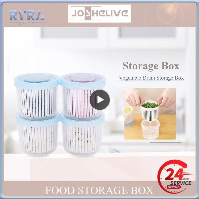 Food-Drain-Sealed-Box-Garlic-Onion-Refrigerator-Food-Fresh-Storage-Box ...