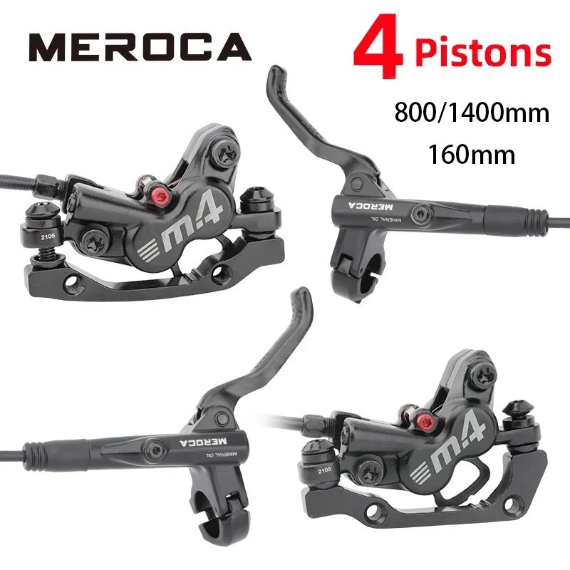 MEROCA-4-Piston-MTB-Brakes-Bicycle-Disc-Hydraulic-Brake-4-Pistons-MTB ...