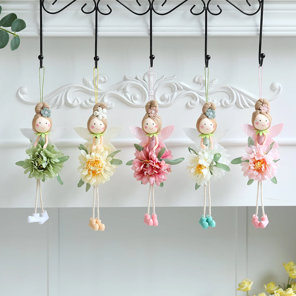 21cm-Easter-Flower-Fairy-Pendants-Pink-Yellow-Living-Feet-Fairy-Dolls ...