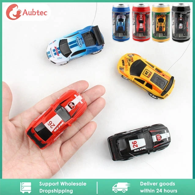1-8PCS-Multi-color-Mini-Can-Car-Remote-Control-Micro-Racing-RC-Car-With ...