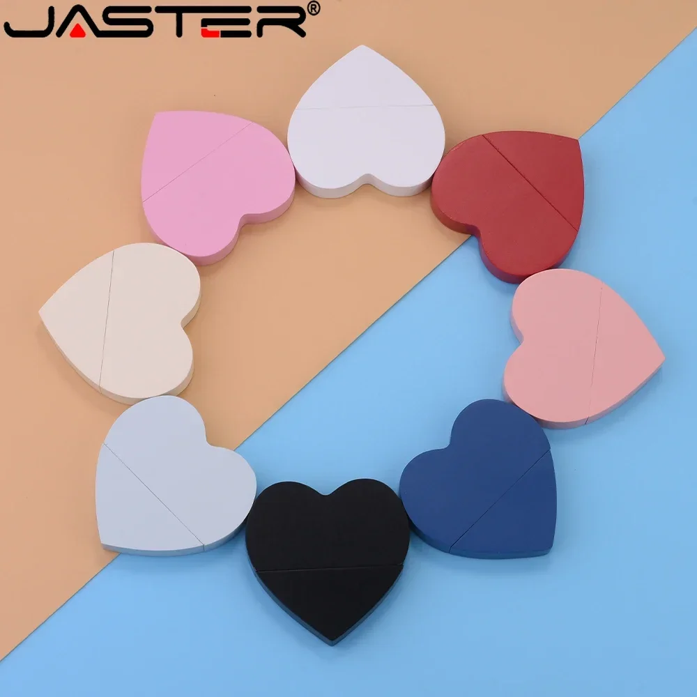 JASTER-Wooden-heart-shaped-USB-2-0-Flash-Drive-128GB-Free-logo-Fashion ...