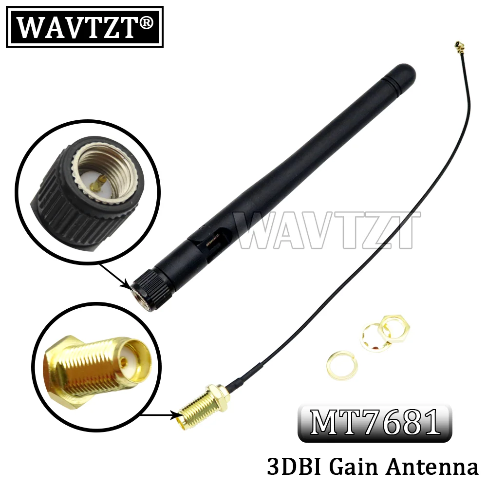 MT7681 2.4GHz 3DBI Gain Antenna ESP 8266 ESP8266 Serial WIFI Wireless Transceiver Module for Diy ...