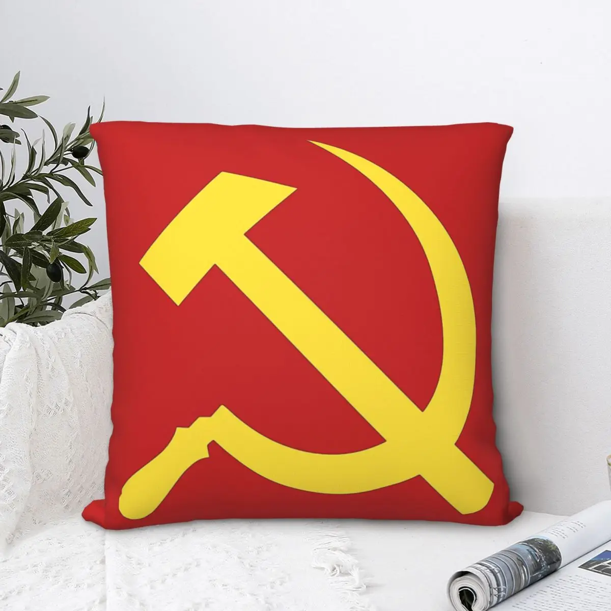 Communist-Flag-Hammer-And-Sickle-Symbol-Cojines-CCCP-Throw-Pillow-Case ...