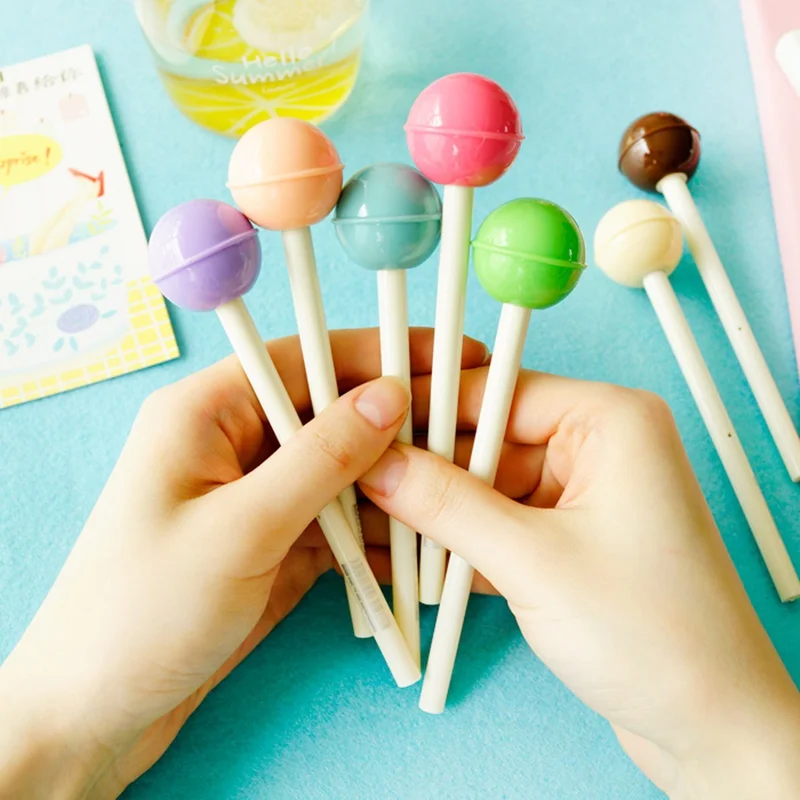 Stationery Pen Sweets | Pens Writing Lollipop | Stationery Pens ...