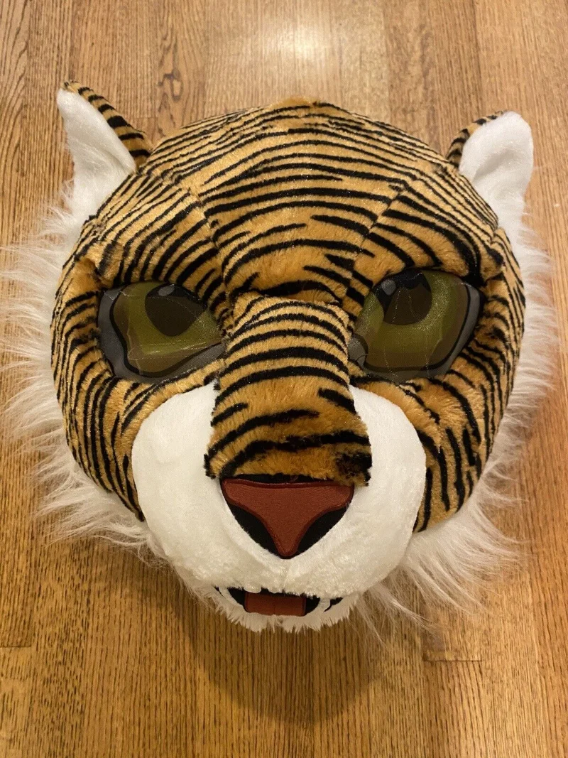 Tiger Head Mascot Costume