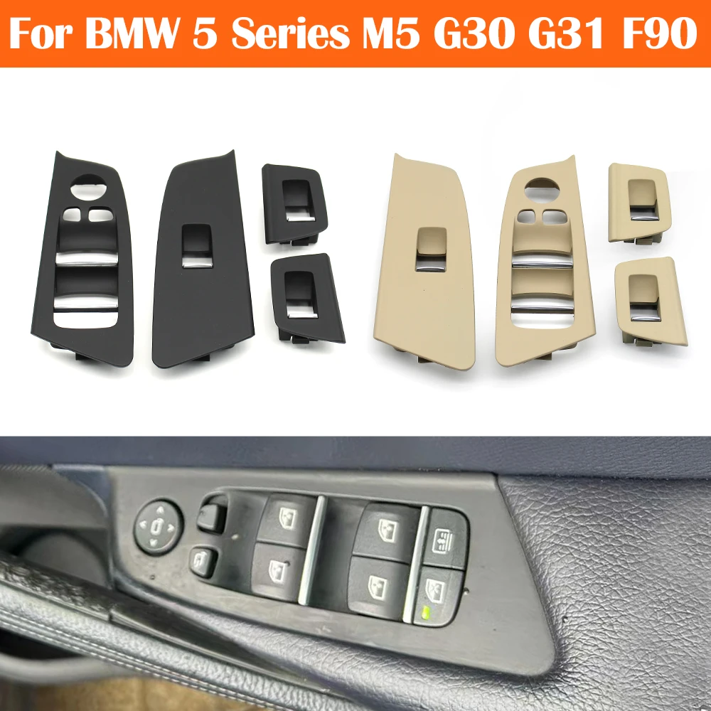 LHD RHD Car Interior Door Window Switch Lifter Panel Cover Trim For BMW ...
