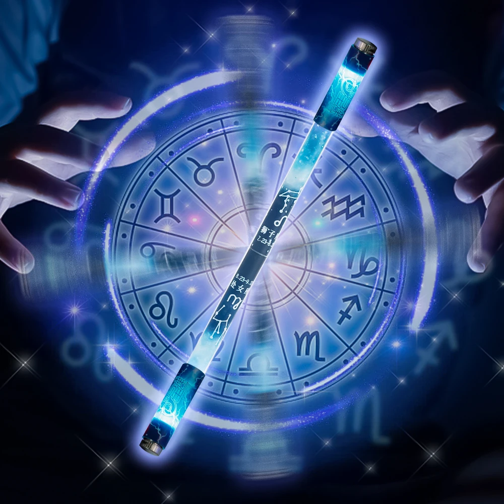 Constellation Theme Flash Glow Magnetic Spinning Pen Rotating Pen with ...