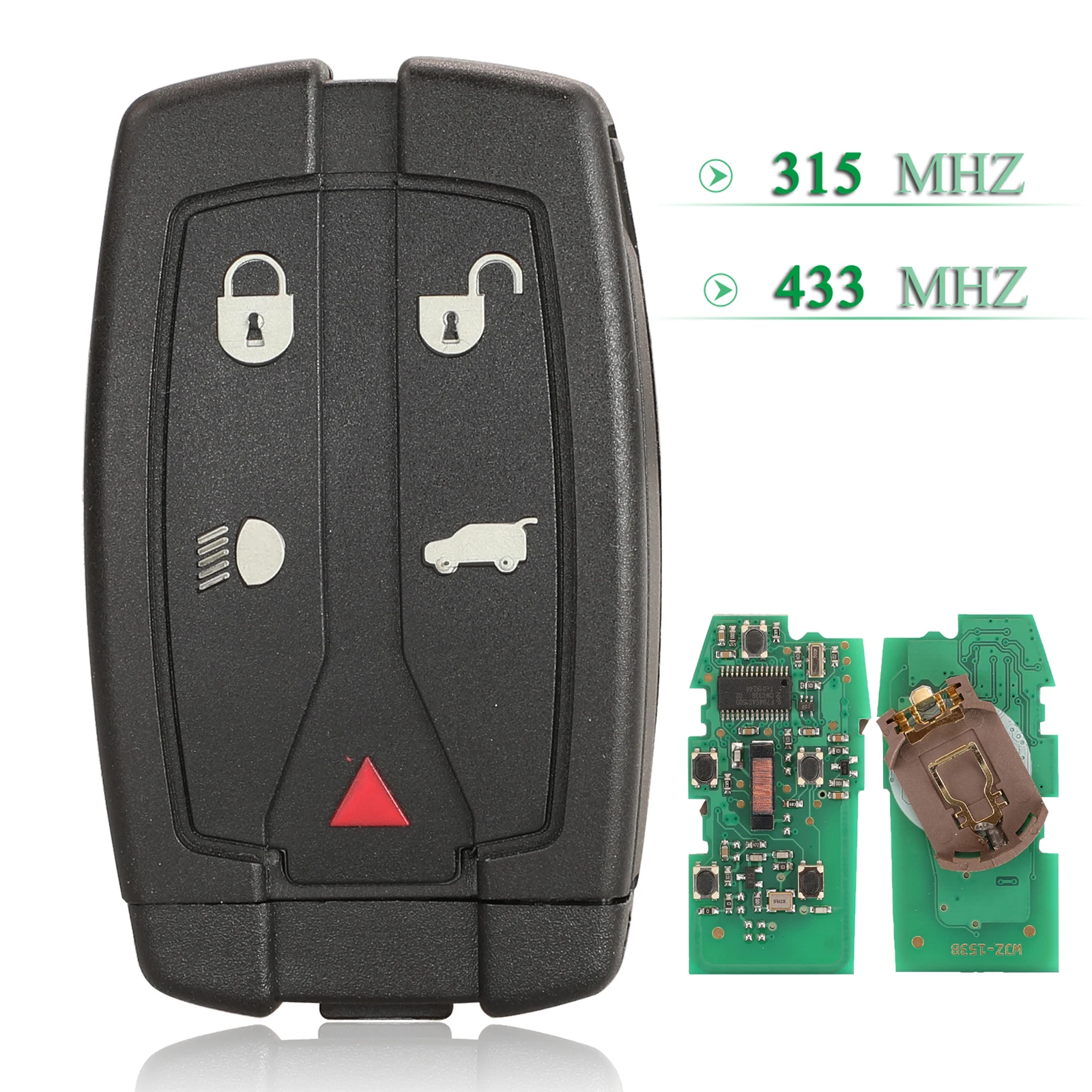 Bilchave 5 Buttons 315mhz/433mhz Remote Smart Car Key Fob For Land ...